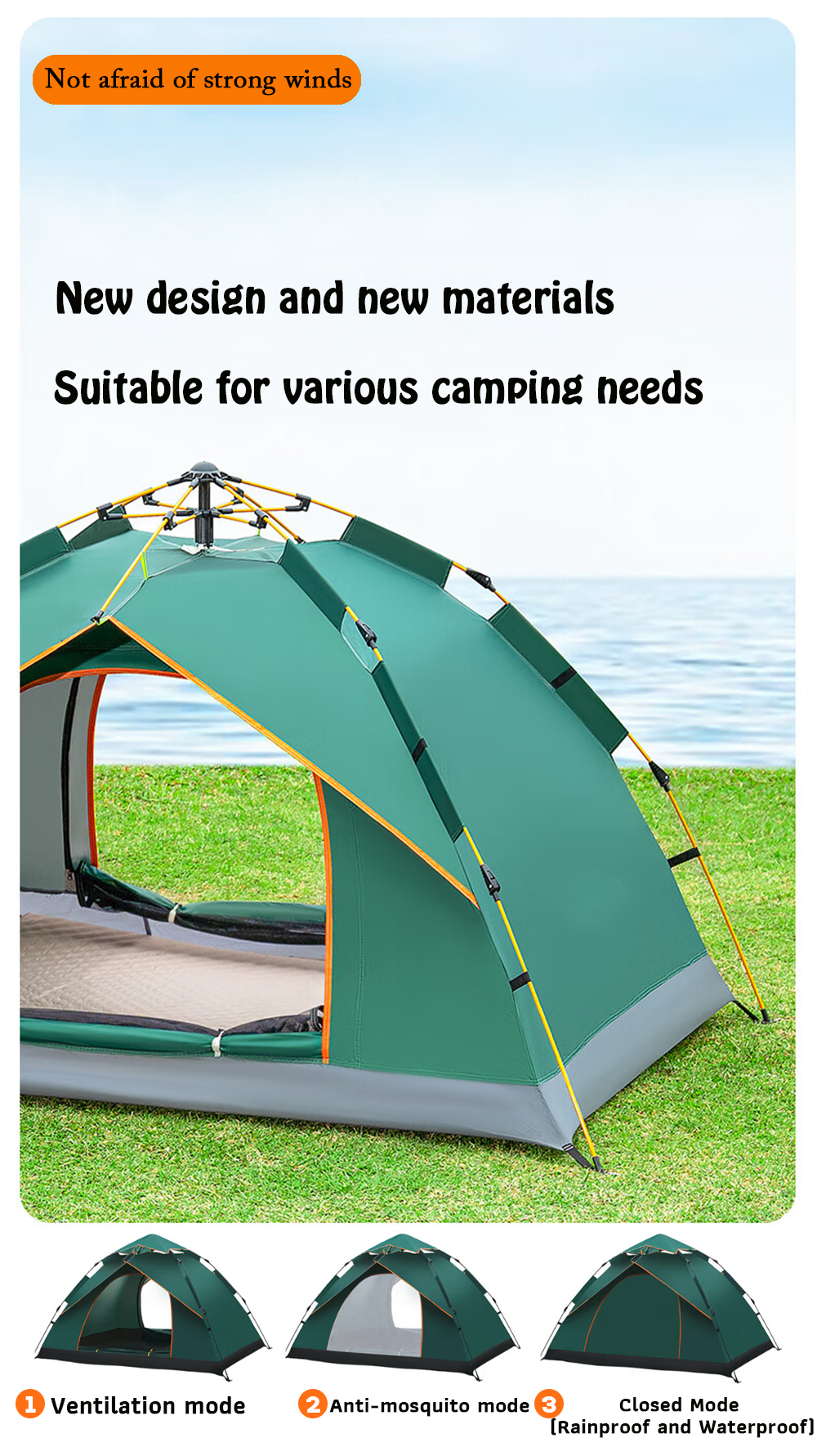 🔥 Ready stock 🔥 khemah camping tenda kemah 3-4 orang camping tent ...