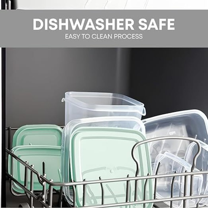 Food Storage Containers (17PCS) - BPA-Free, Microwave-Safe Tupperware ...