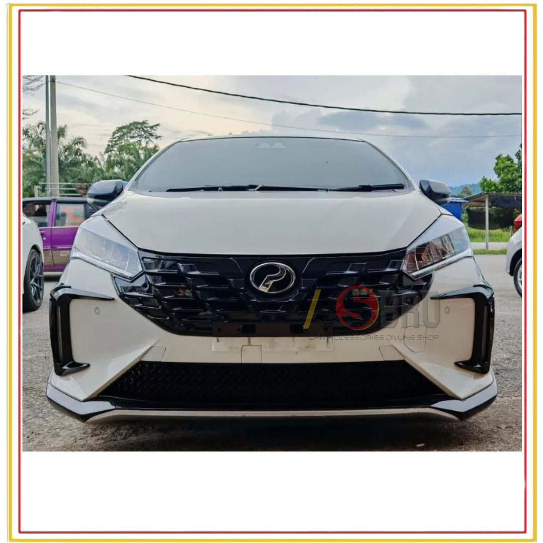 Perodua Myvi 2022-Present Front Bottom Grill Glossy Black Grilled Plug ...