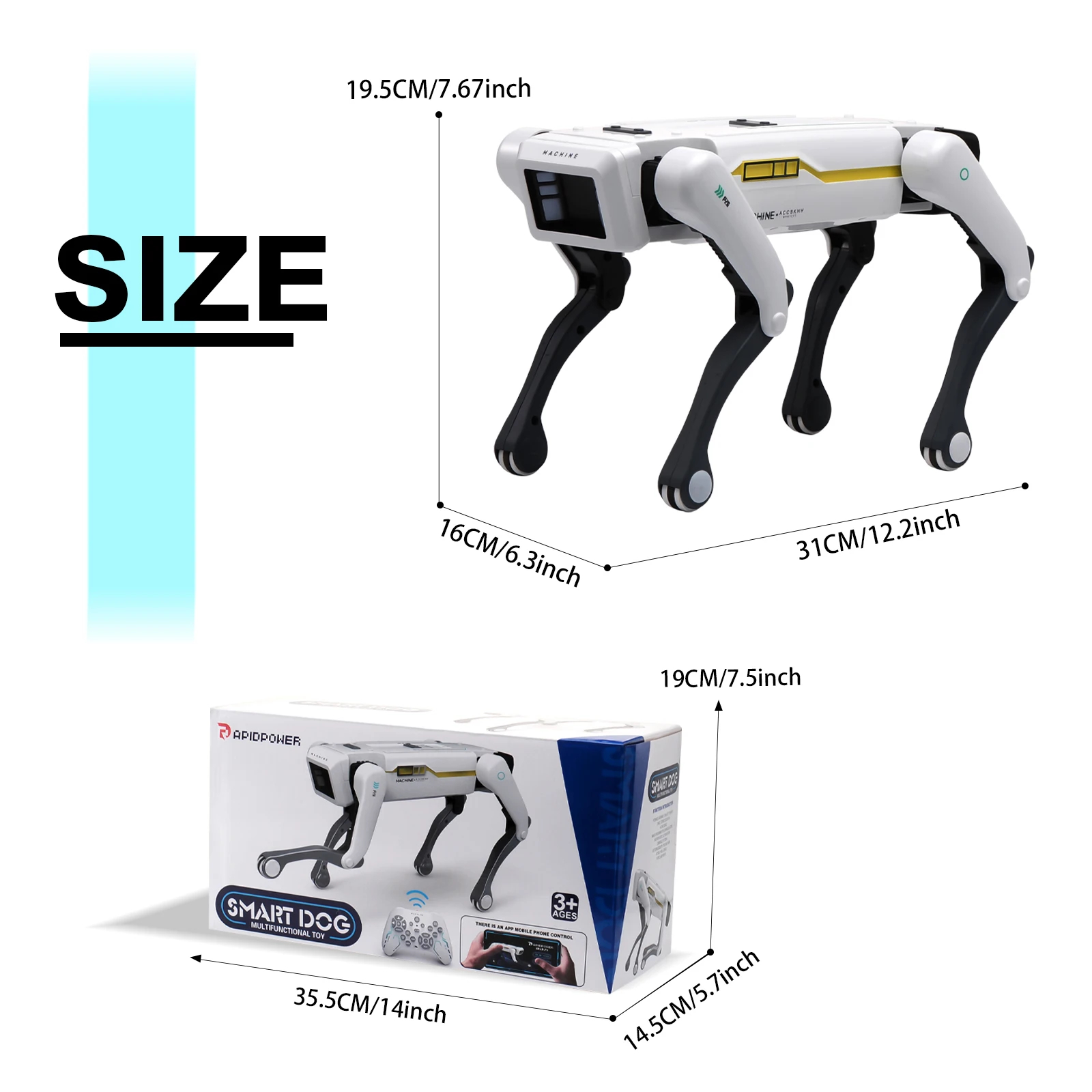 Intelligent AI RC Robot Dog Voice Dialogue APP Remote Control ...