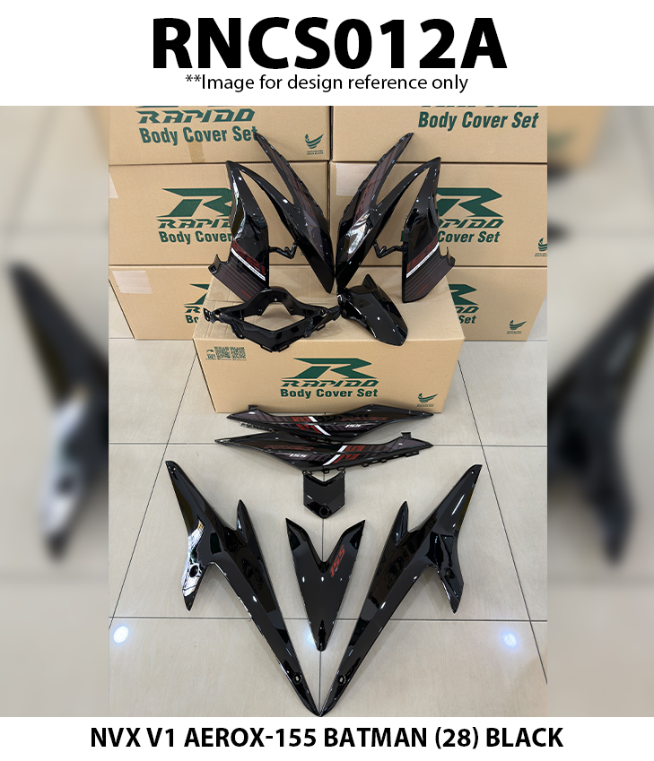 RAPIDO Coverset Yamaha Nvx V1 Aerox-155 Batman (28) Purple Red Body ...