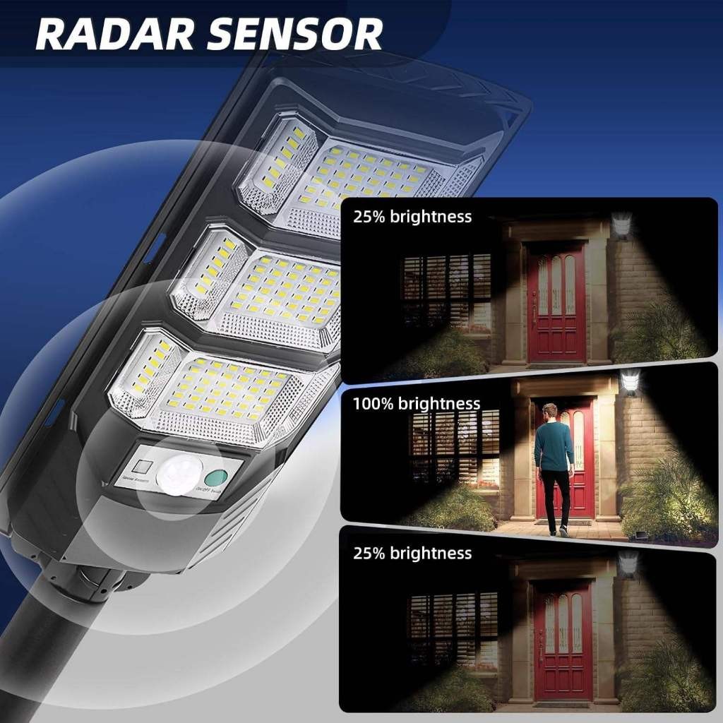 Solar Light Outdoor Lighting 8000W Lampu Solar Outdoor Lighting IP67 Waterproof Solar Lamp With ...