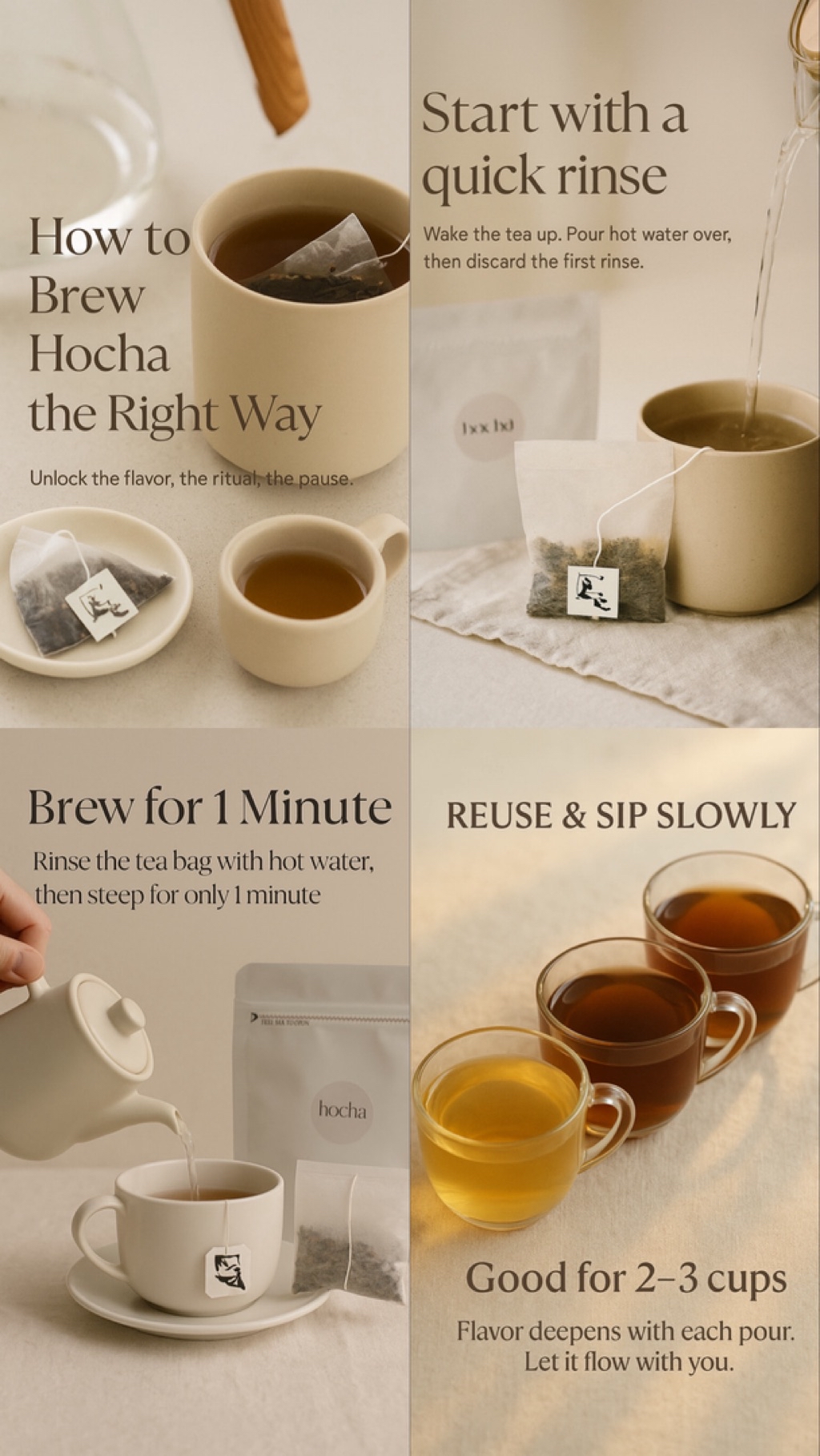 Hocha Radiance Tea | 21 Years Aged Puer Tea + Osmanthus | Skin Glow ...