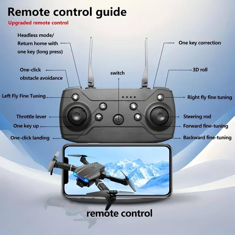 Drone E88 E99 Pro 4K Dual Camera UAV FPV Wide Angle Remote Control Hadiah Istimewa Kamera HD 无人机 ...
