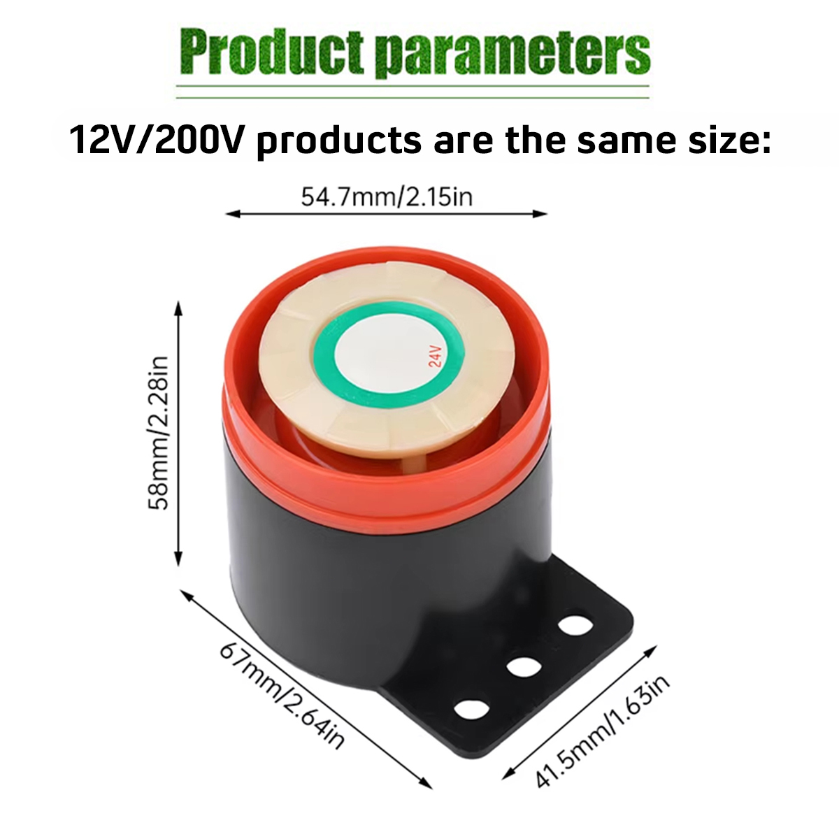 DC 220V 120dB High Decibel Active Buzzer Alarm 55 Signal Sounder Buzzer ...