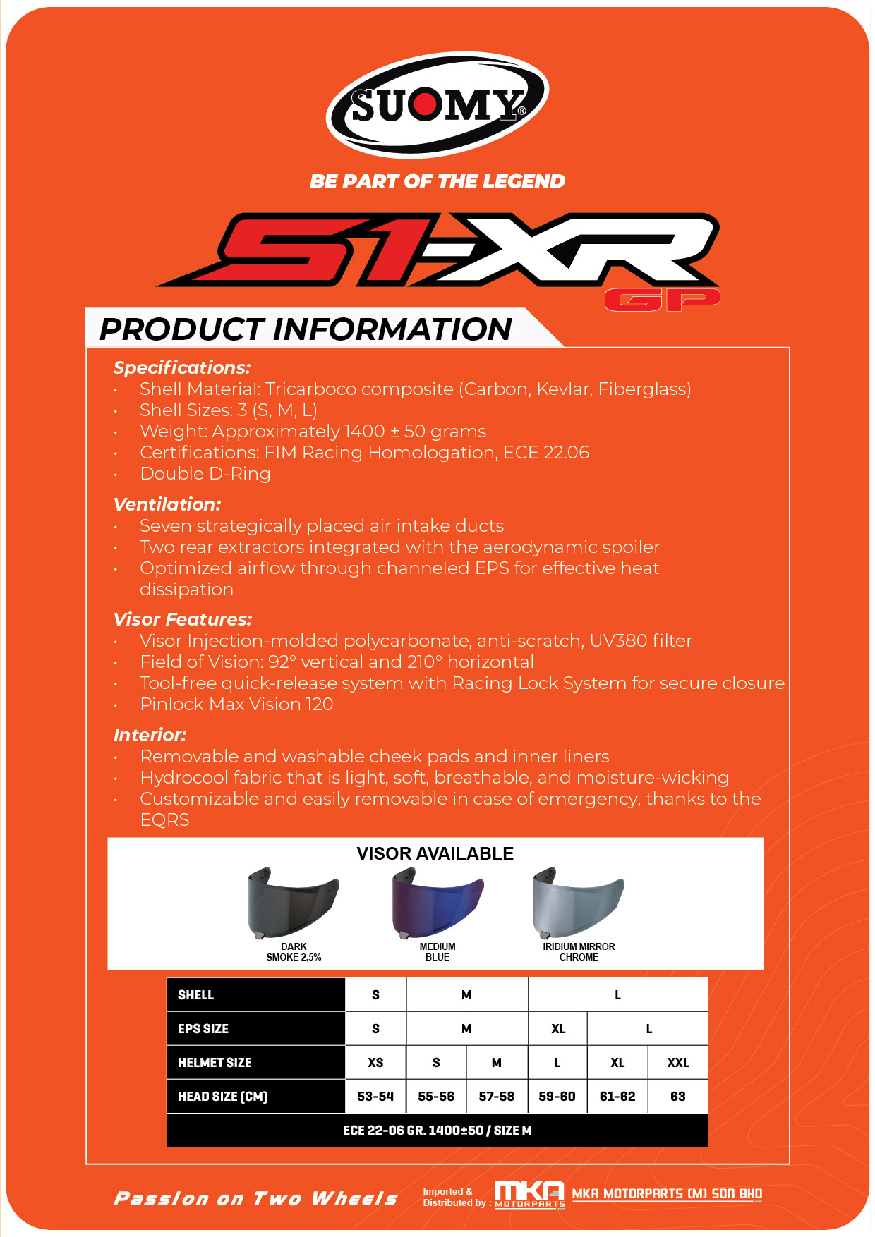 SUOMY HELMET S1-XR GP BAGNAIA REPLICA WITH SPONSOR (DUCATI & LENOVO ...