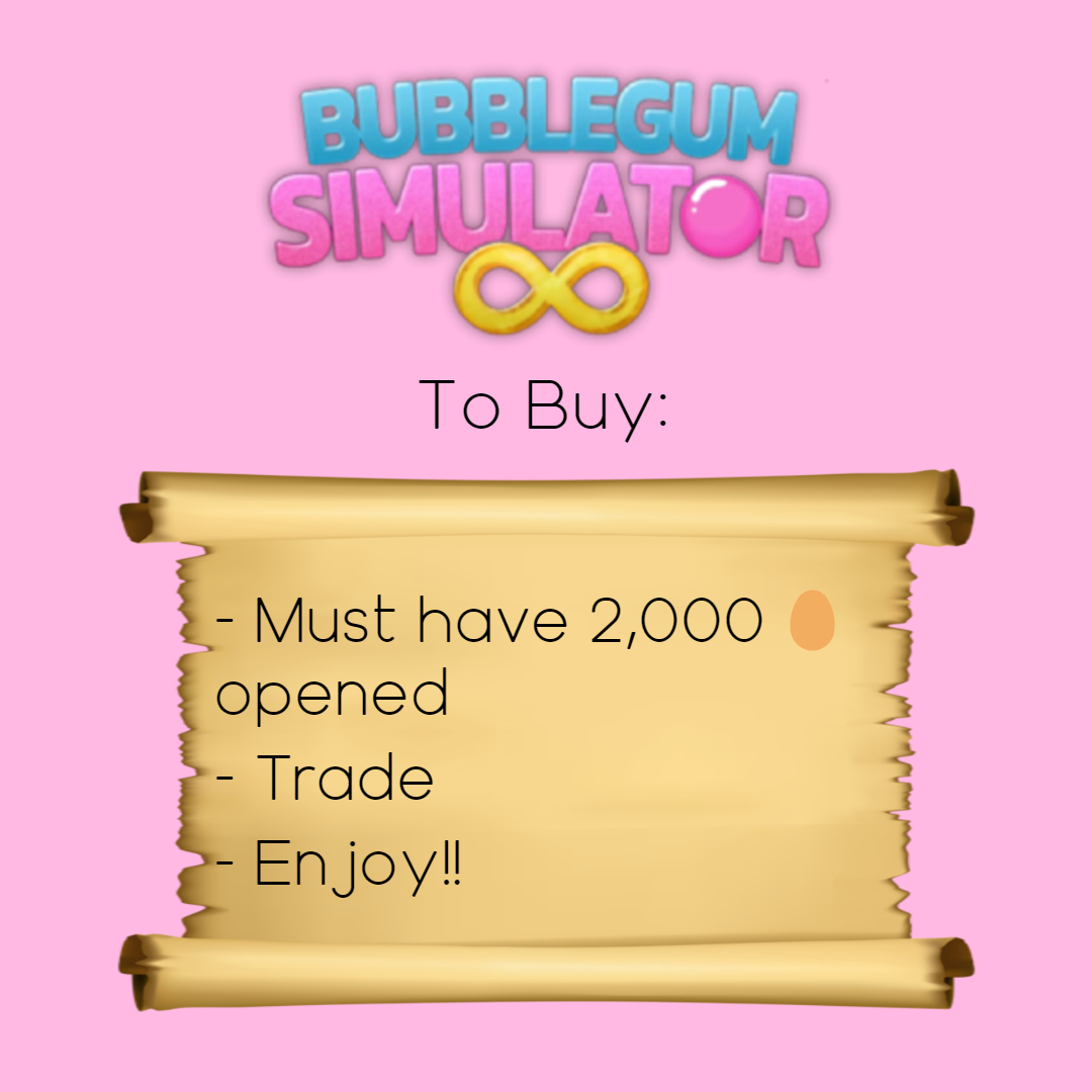 [PYRAMIDIUM] Roblox Bubble Gum Simulator Infinity Void Egg Secret Pets ...