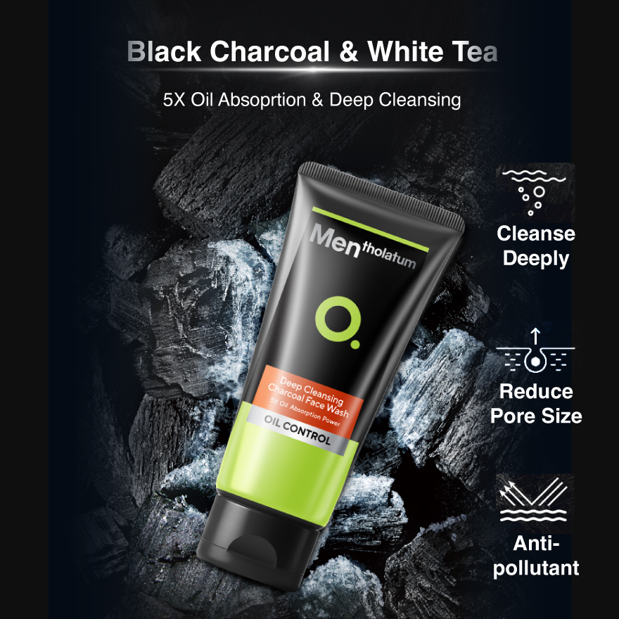 Mentholatum Men Deep Cleansing Charcoal Face Wash (100g) | Shopee Malaysia