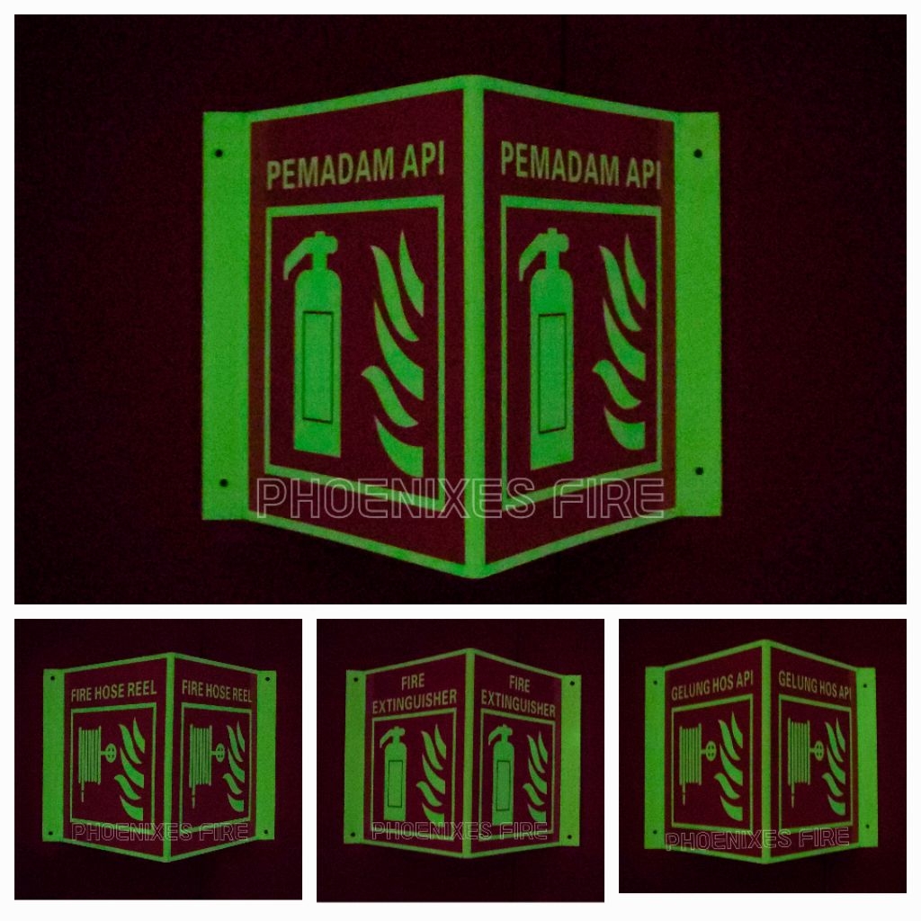 LUMINOUS FIRE FIGHTING SIGNAGE (GLOW IN THE DARK) | Shopee Malaysia