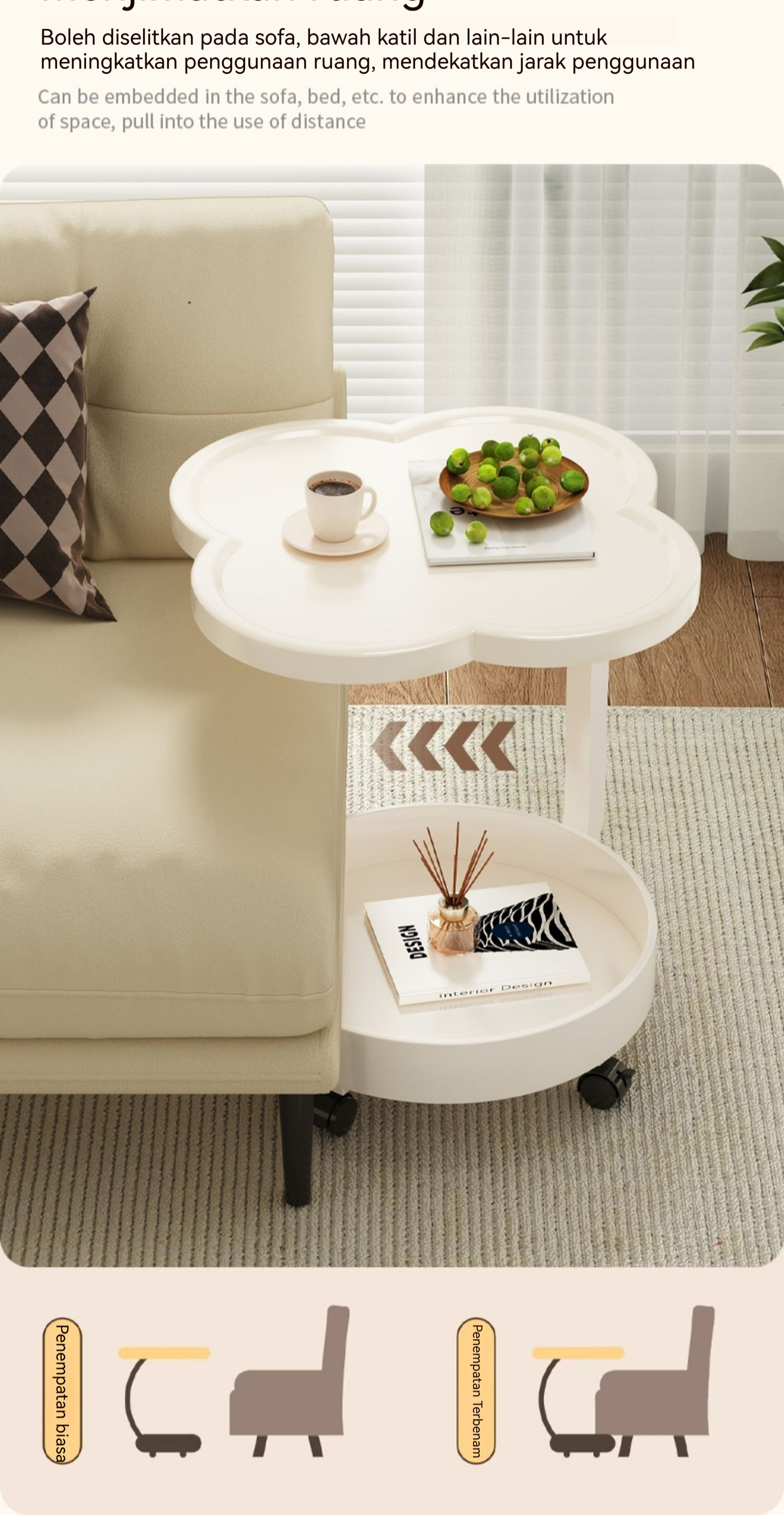 Coffee Table Sofa Side Table Living Room Tea Table Bedside Table Tea ...