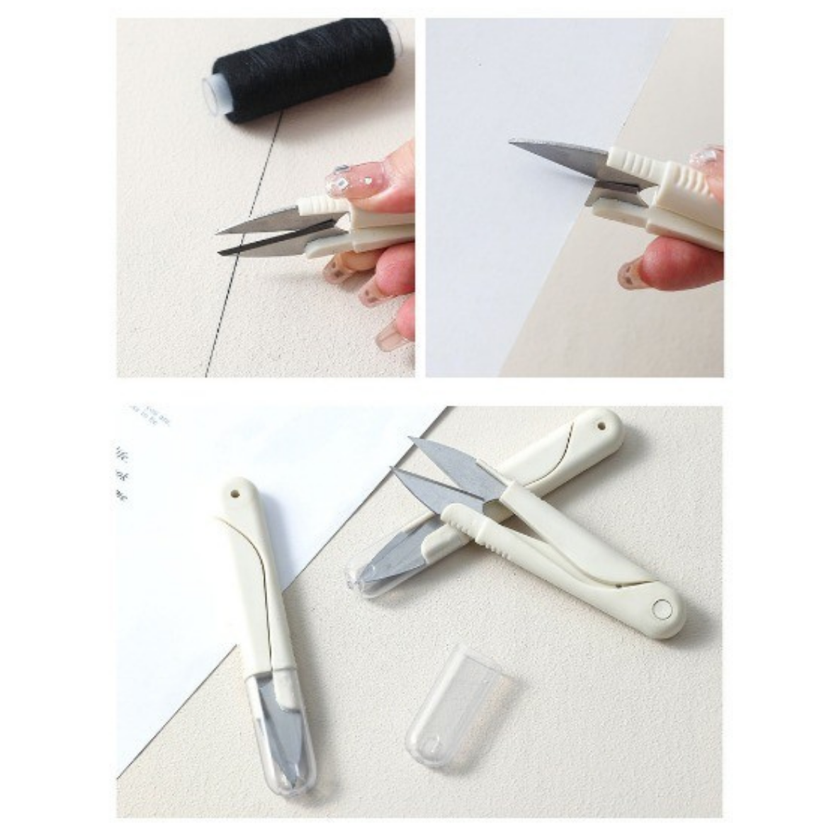 Tailor Scissors Small Scissors Portable with Cover Thread Cutting Head ...