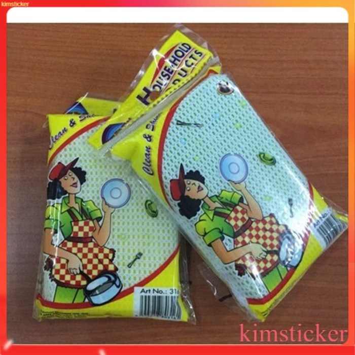 5 pcs Span Pinggan / Scouring Sponge Pad / Span Cuci Pinggan | Shopee ...