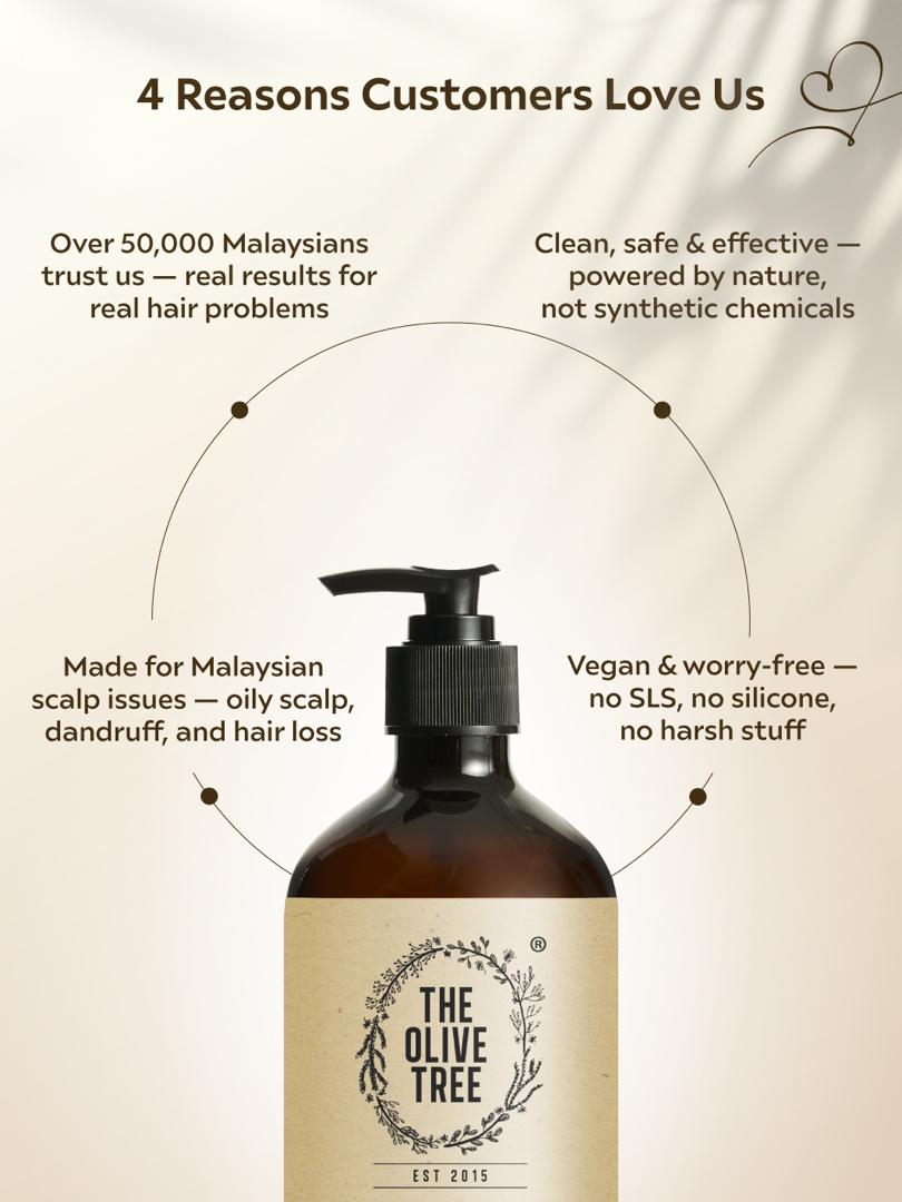 The Olive Tree Set F #1- Nature Volume Shampoo Duo ( 500ml x 2 ) for ...