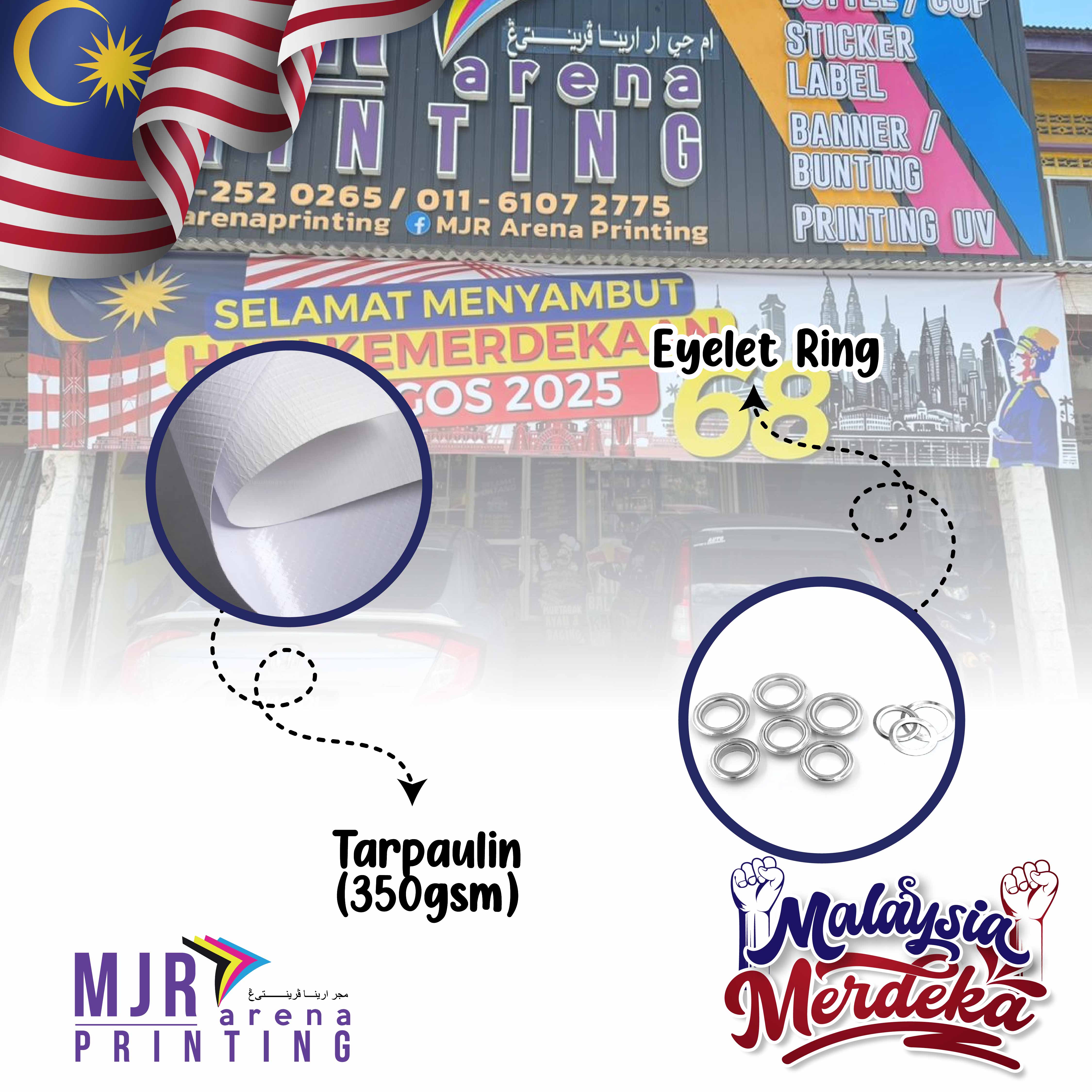 BANNER MERDEKA TAHUN 2025 - HIASAN PATRIOTIK - DEKORASI SEKOLAH ...