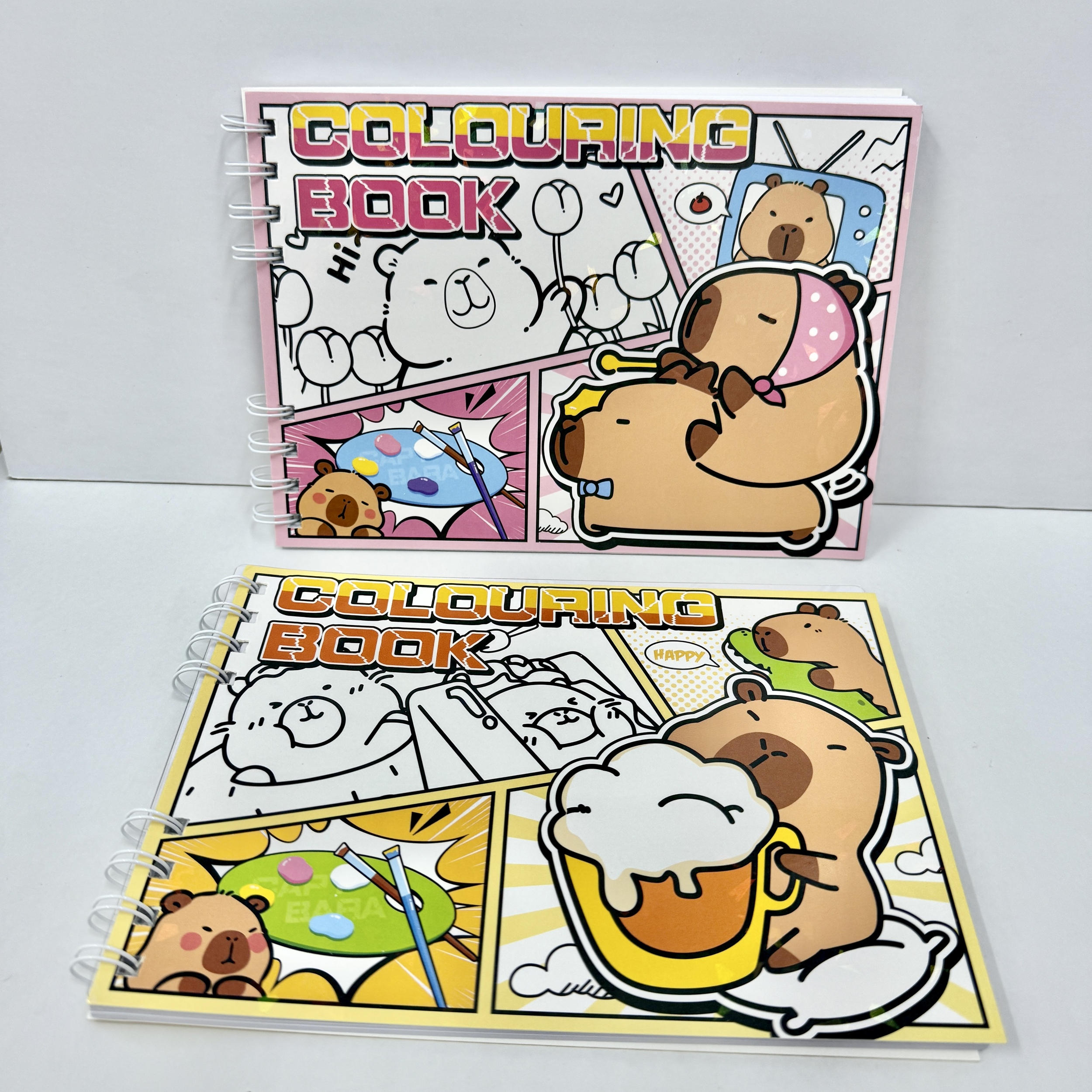 COLOURING BOOK Kanak Kanak Buku Warna Comel Cute Capybara Cartoon ...