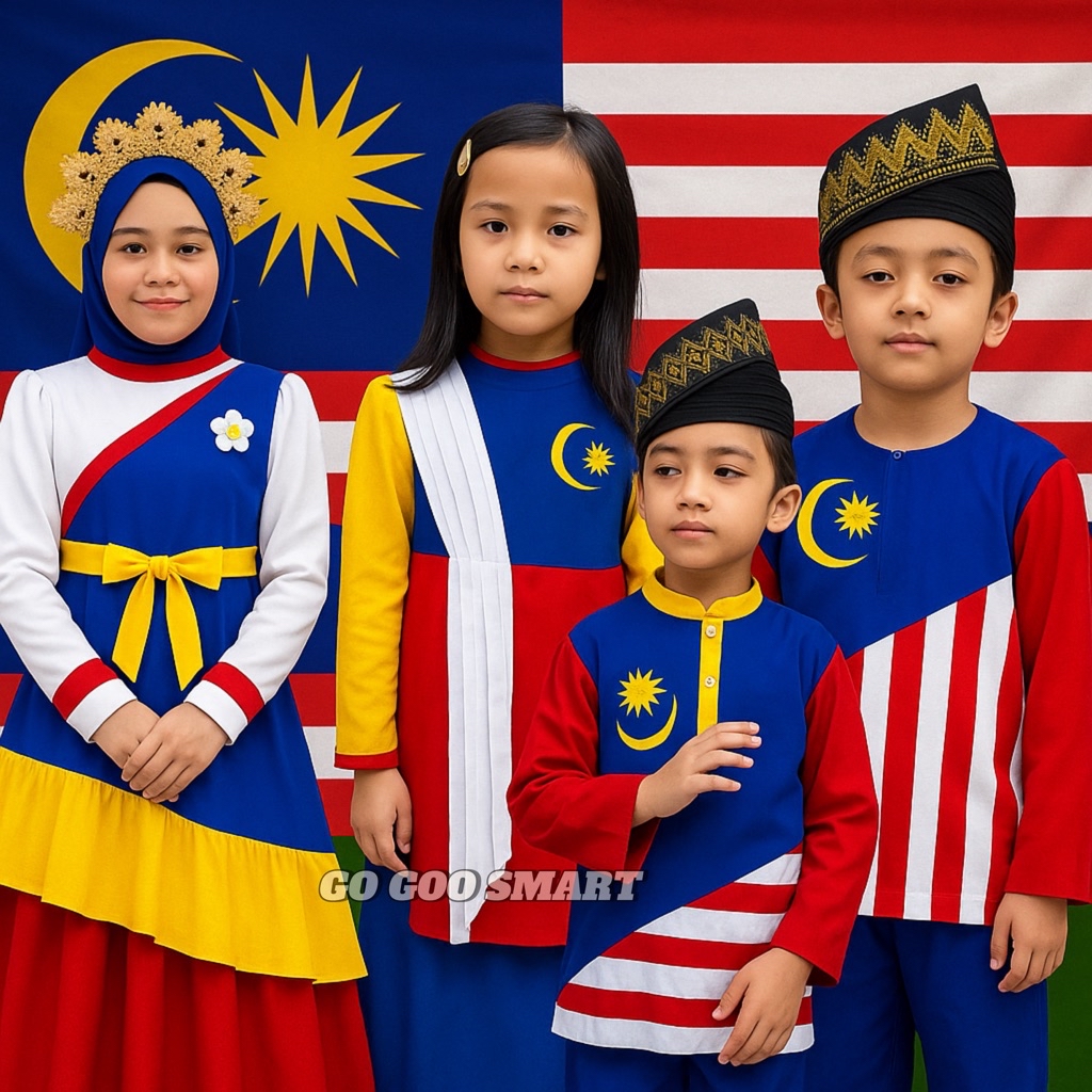 Baju Merdeka Kanak-Kanak Lelaki & Perempuan | Koleksi Merdeka 2025 ...