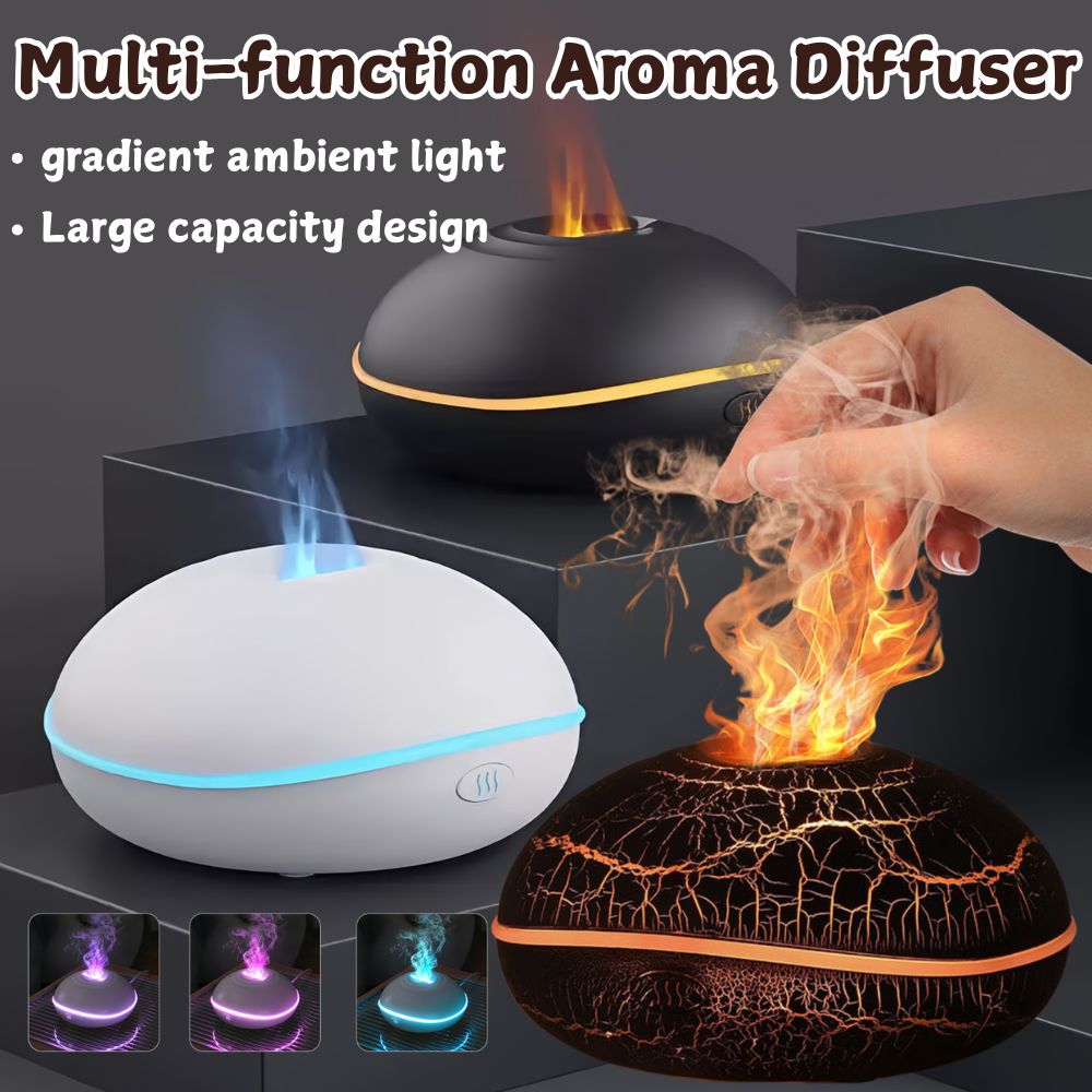 Air Humidifier Essential Oils Humidifiers Home Aroma Humidifier Flame Automatic Fragrance ...