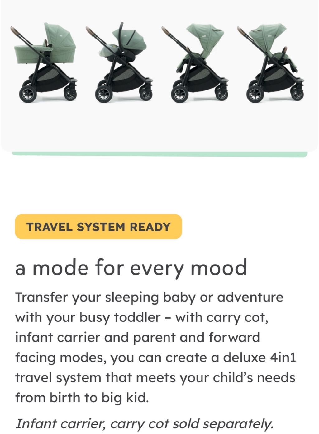 Joie Versatrax Stroller | Reversible | Full-Sized Stroller | Two Way ...