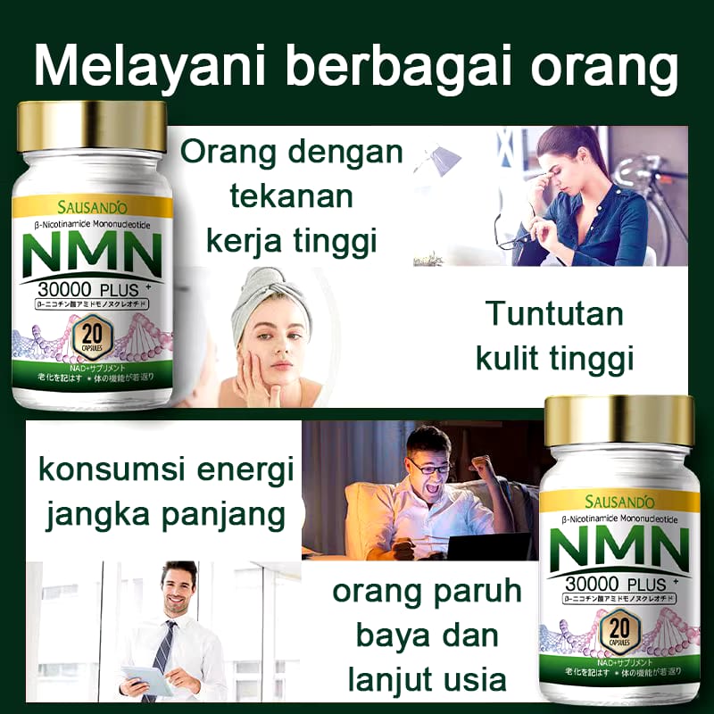 Sausando NMN (30000PLUS) Anti-Aging |Vitamin E Kapsul Anti-Kedut ...