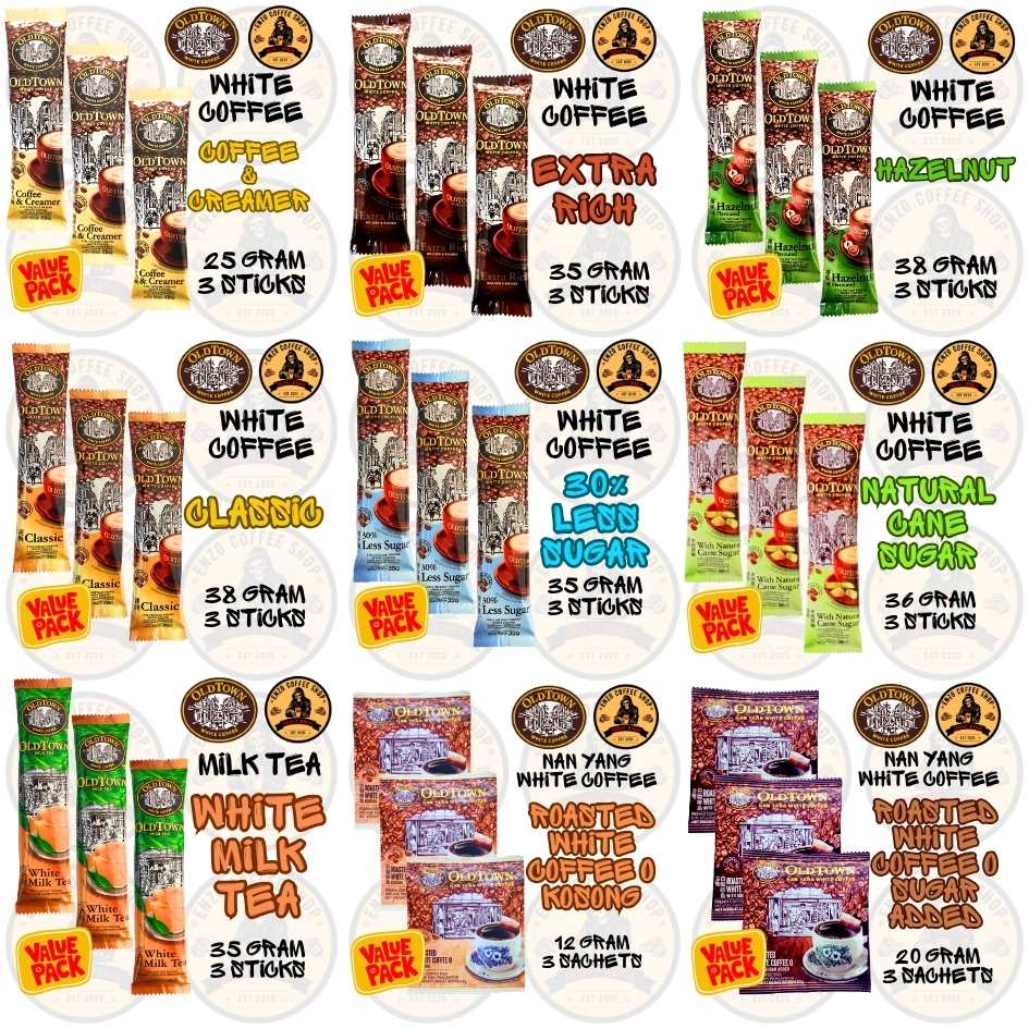 Oldtown Ipoh White Coffee - Instant Coffeemix, Teamix Drink - Triple ...