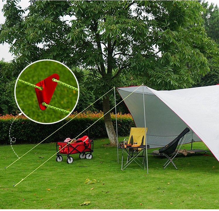 Aluminium Anti-Slip Tent Rope Adjuster Wind Rope Buckle Outdoor Rope ...