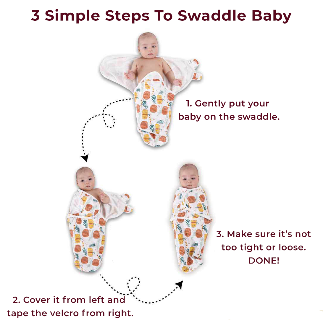 Newborn Baby Swaddle Wrap With Cap Kain Bedung Bayi Kain Balut Bayi ...
