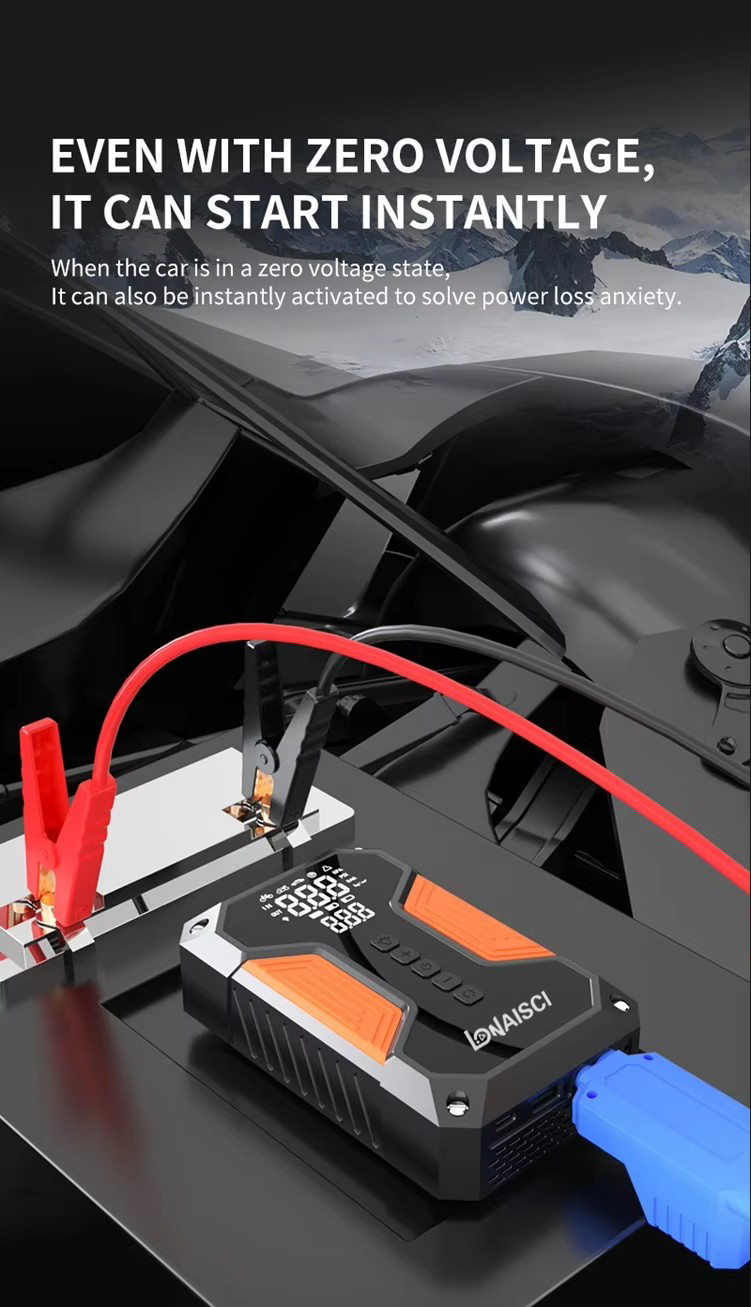 4in1 Car Jump Starter Power Bank 99800mAh Portable Car Jumper Starter ...