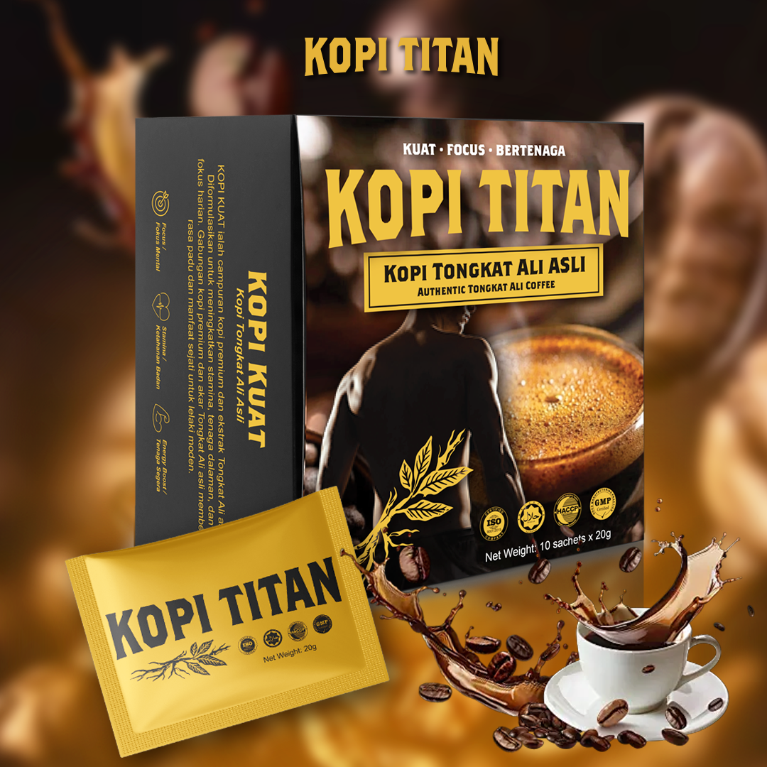 Kopi Titan Tongkat Ali Premium - 10sachet X 20g | Shopee Malaysia