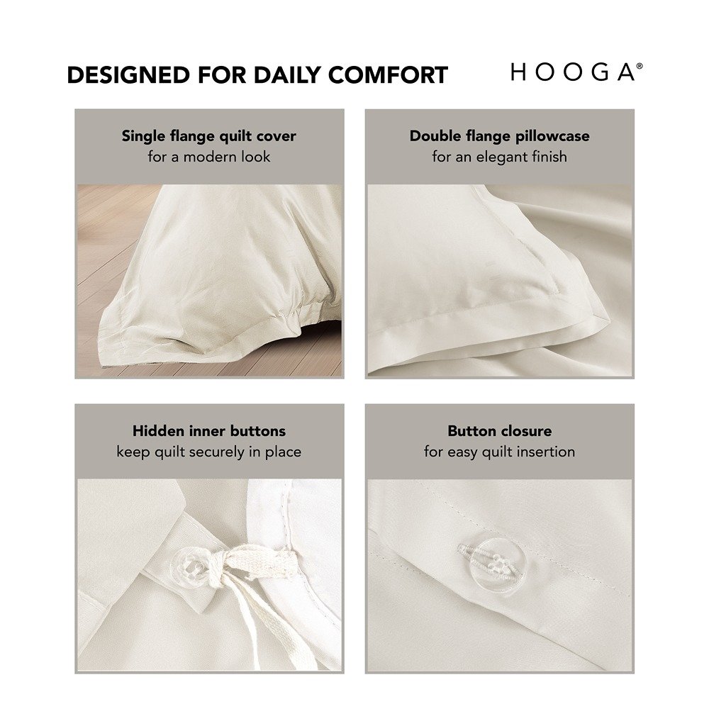 HOOGA Olav D Atticus / Boer / Elyona 1200TC TENCEL Lyocell Bedsheet ...