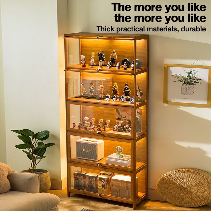 Almari Kaca Cabinet Storage Rack Display Stand Display Cabinet Domestic ...