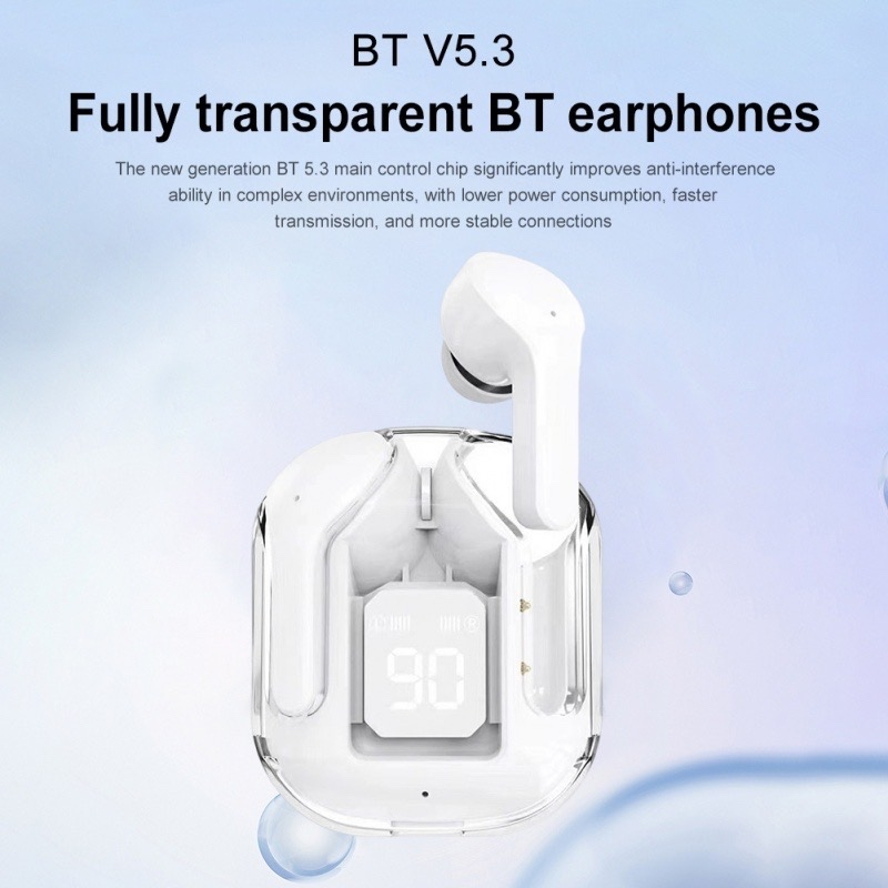 AIR31 AIR39 Bluetooth Earphones – Transparent Shell Hi-Res Audio with ...