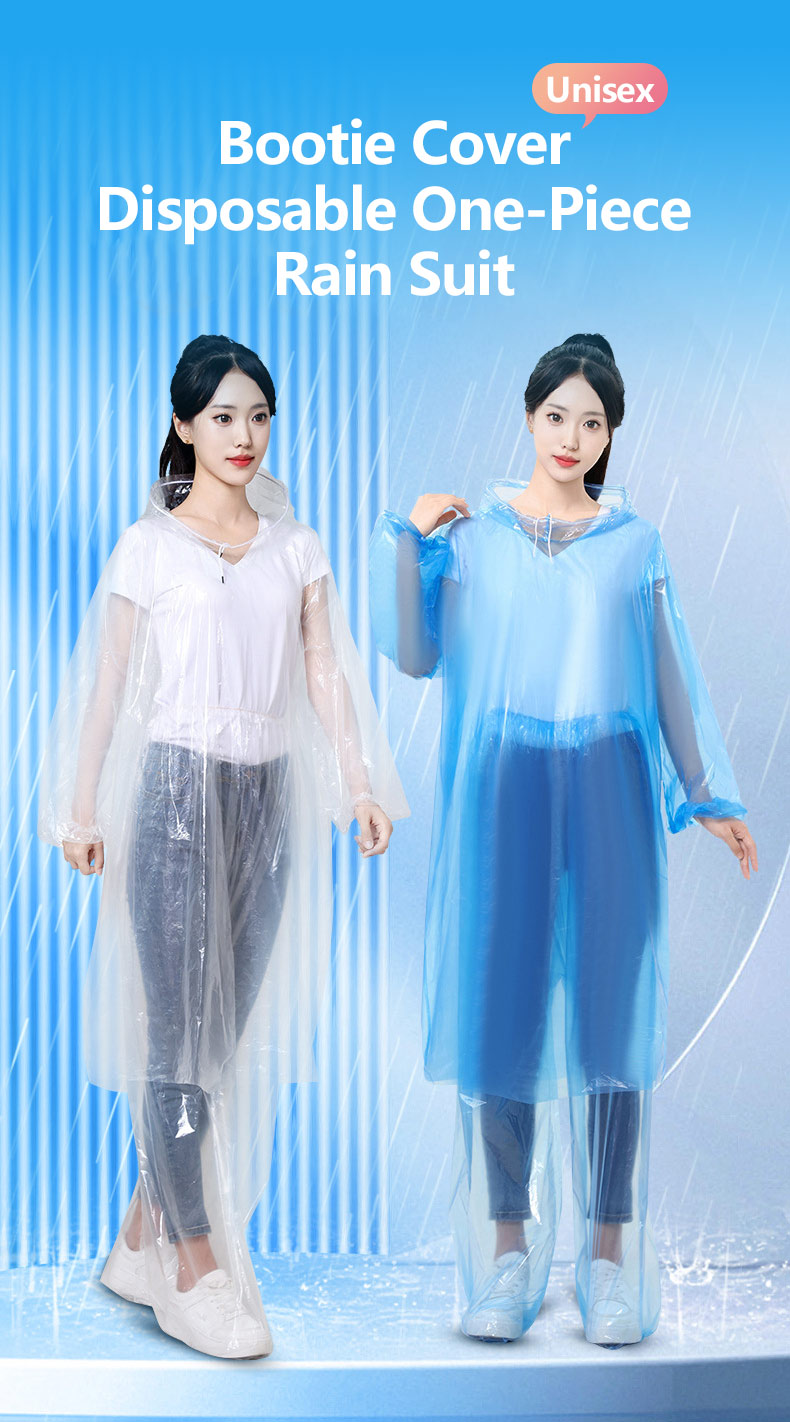 Disposable Rain Pants Thickened Pack Foot Drift Waterproof Split Set ...