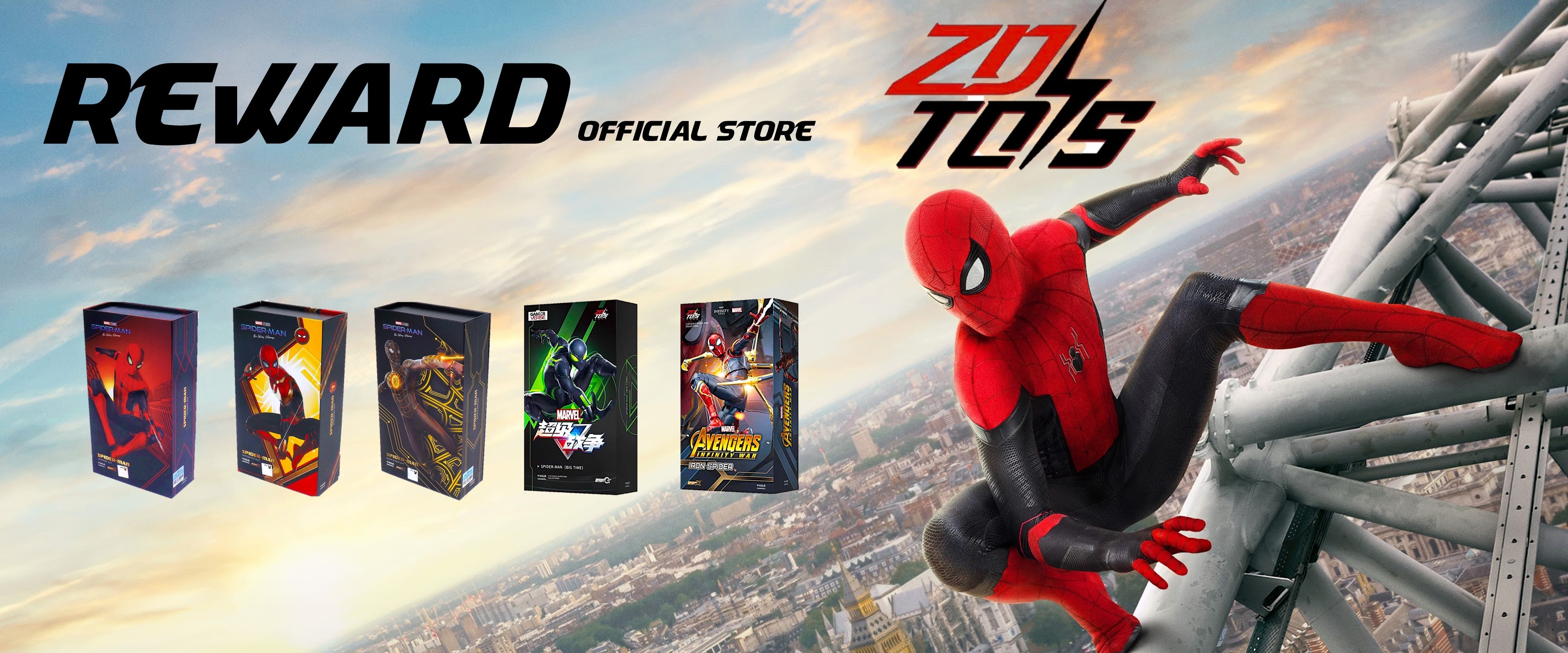 ZD TOYS Marvel Studios 7-Inch Spiderman Series /Iron Spider , Infinity ...