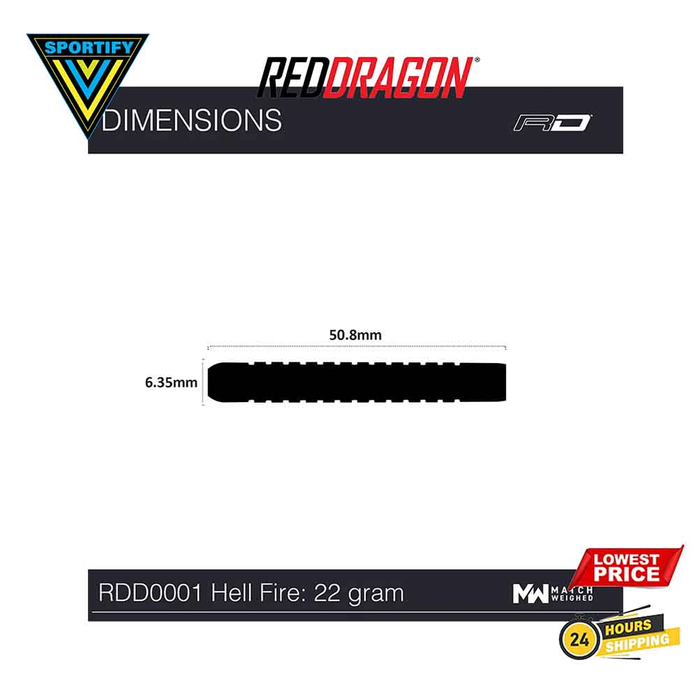 Red Dragon Dart Hellfire A 80% Tungsten Steeltip - 22g/24g | Shopee ...