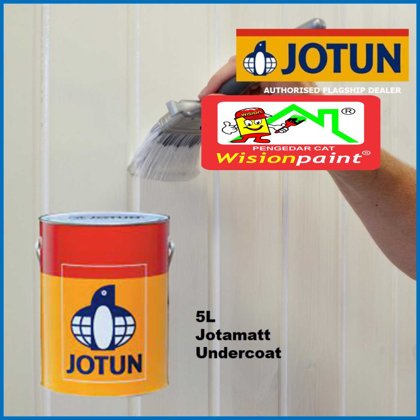 5L Jotun JOTAMATT UNDERCOAT Primer - Undercoat untuk permukaan besi dan ...