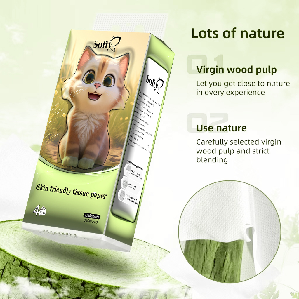 【4 Pek Tisu Softy】Softy Tisu Gantung Viral 4 Lapisan 1380 Helai Tisu Air Cushion Tebal Free 2 ...