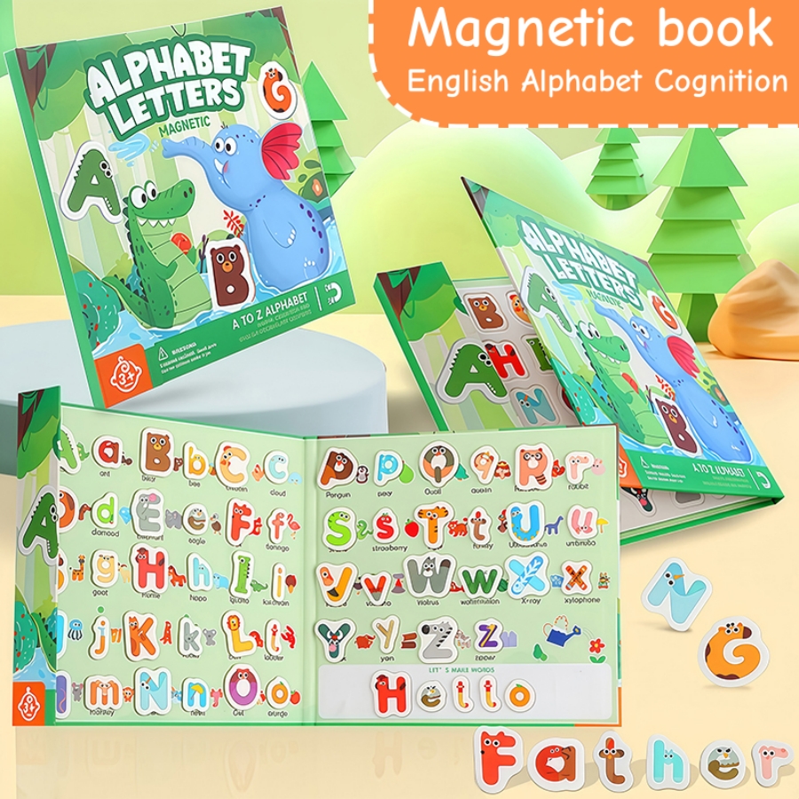 BF Magnetic Alphabet Book For Kids Magnetic Puzzle ABC Magnet Book ...