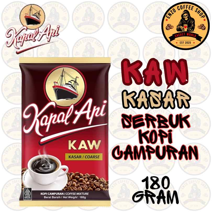 KOPI KAPAL API SERBUK / KAW HALUS / KAW KASAR / KOPI CAMPURAN KAPAL API ...