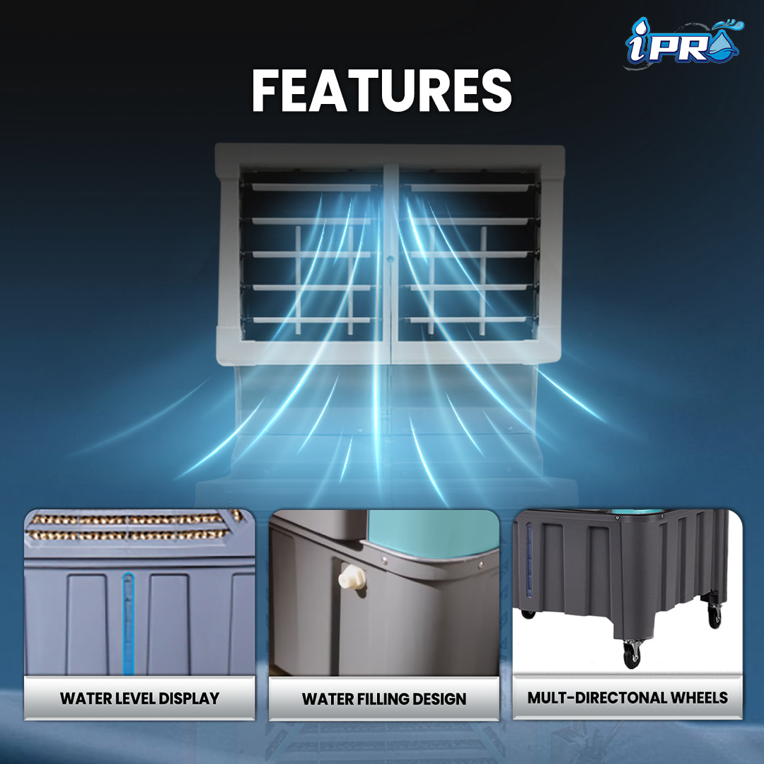 IPRO High-Capacity Air Cooler 130L to 230L Tank for Commercial Cooling ...