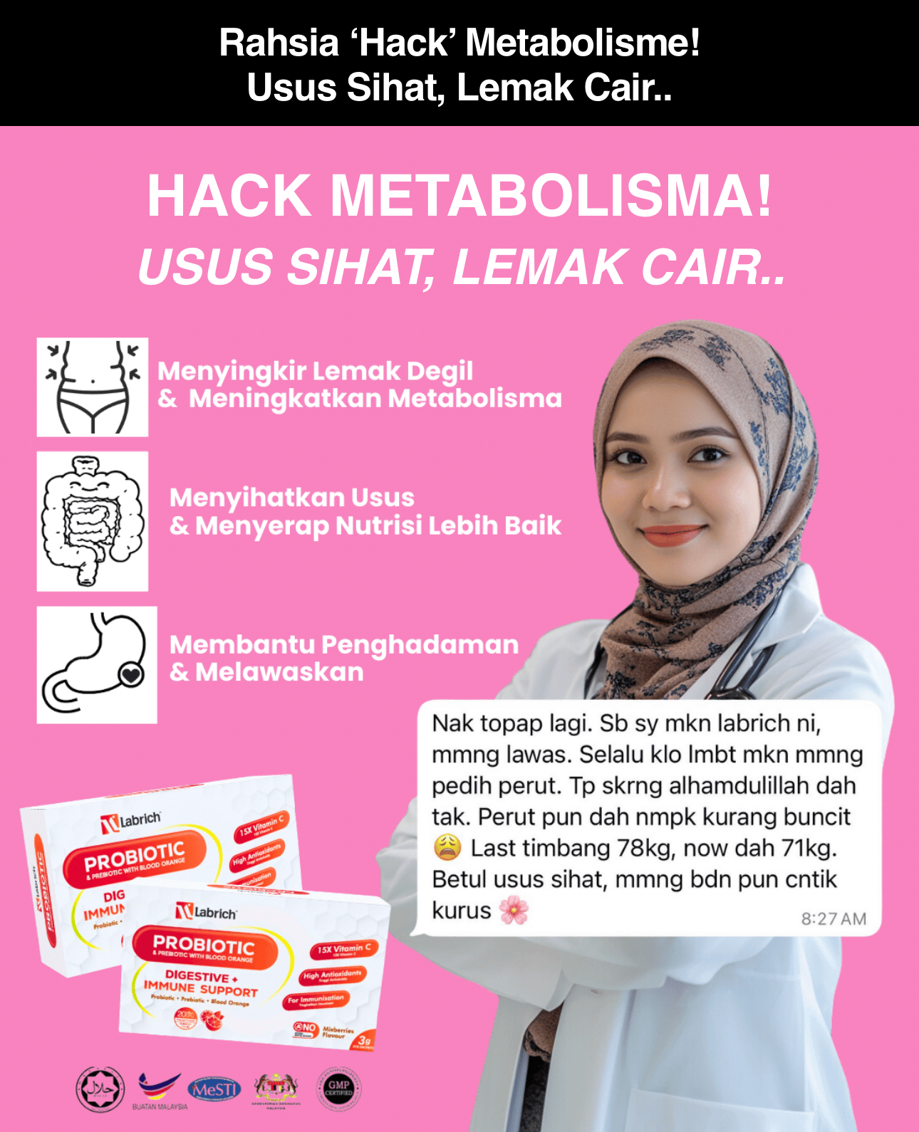 [ORIGINAL HQ] PROBIOTIC LABRICH WITH HIGH VITAMIN C & BLOOD ORANGE ...