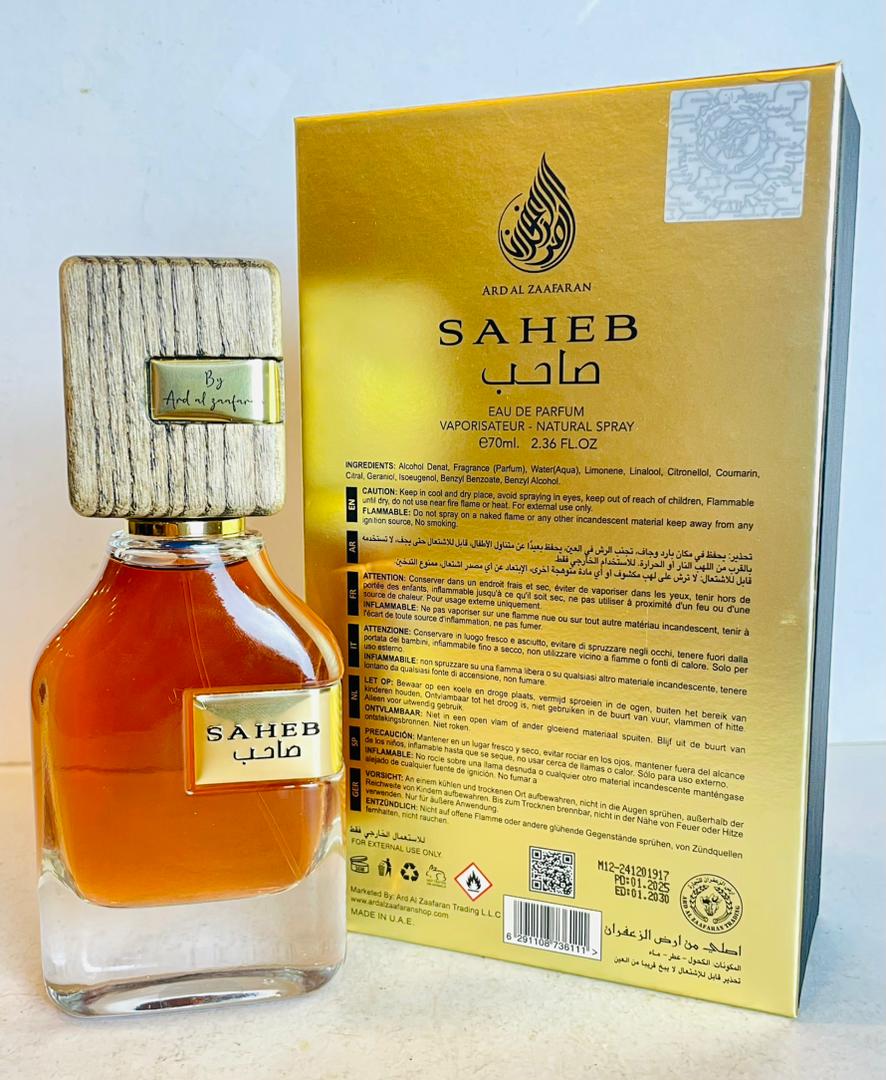 Saheb 70ML Original by Ard Al Zaafaran a bold refined fragrance that ...
