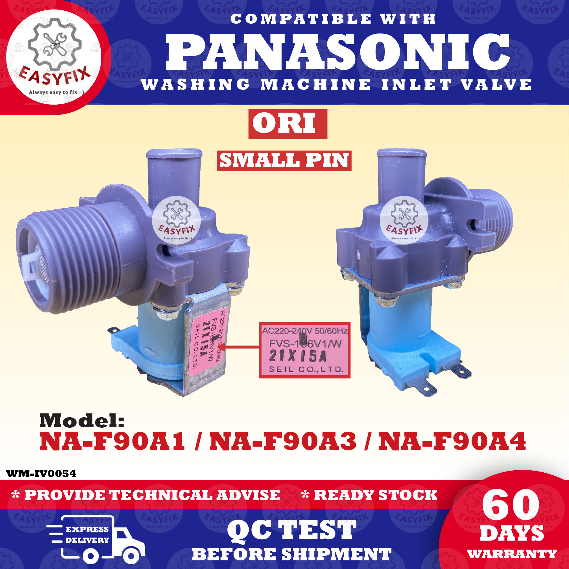(SMALL PIN) NA-F90A1 / NA-F90A3 / NA-F90A4 COMPATIBLE WITH PANASONIC ...