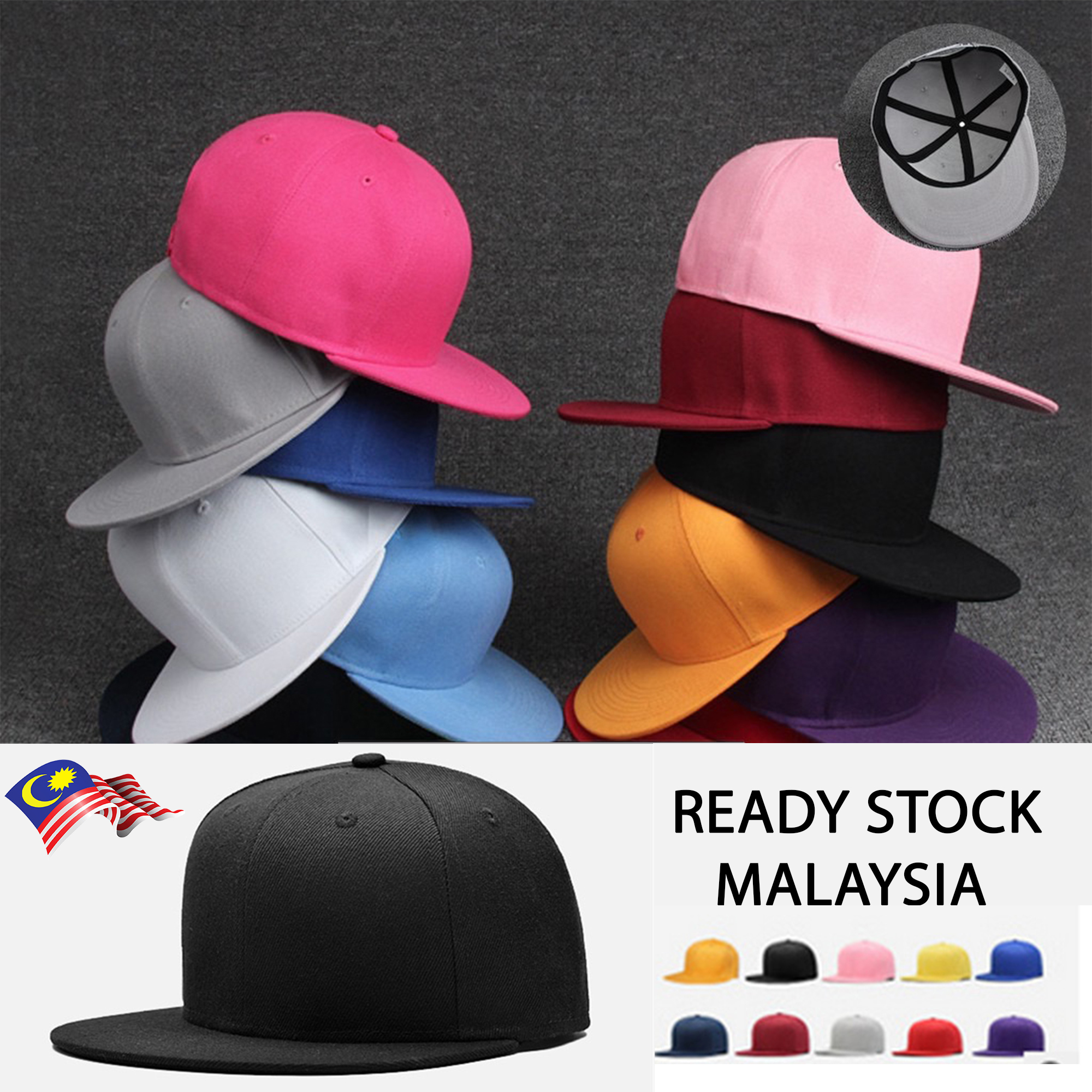 Topi Kosong Snapback Kosong Plain Cap Plain Snapack Cap Topi Unisex ...