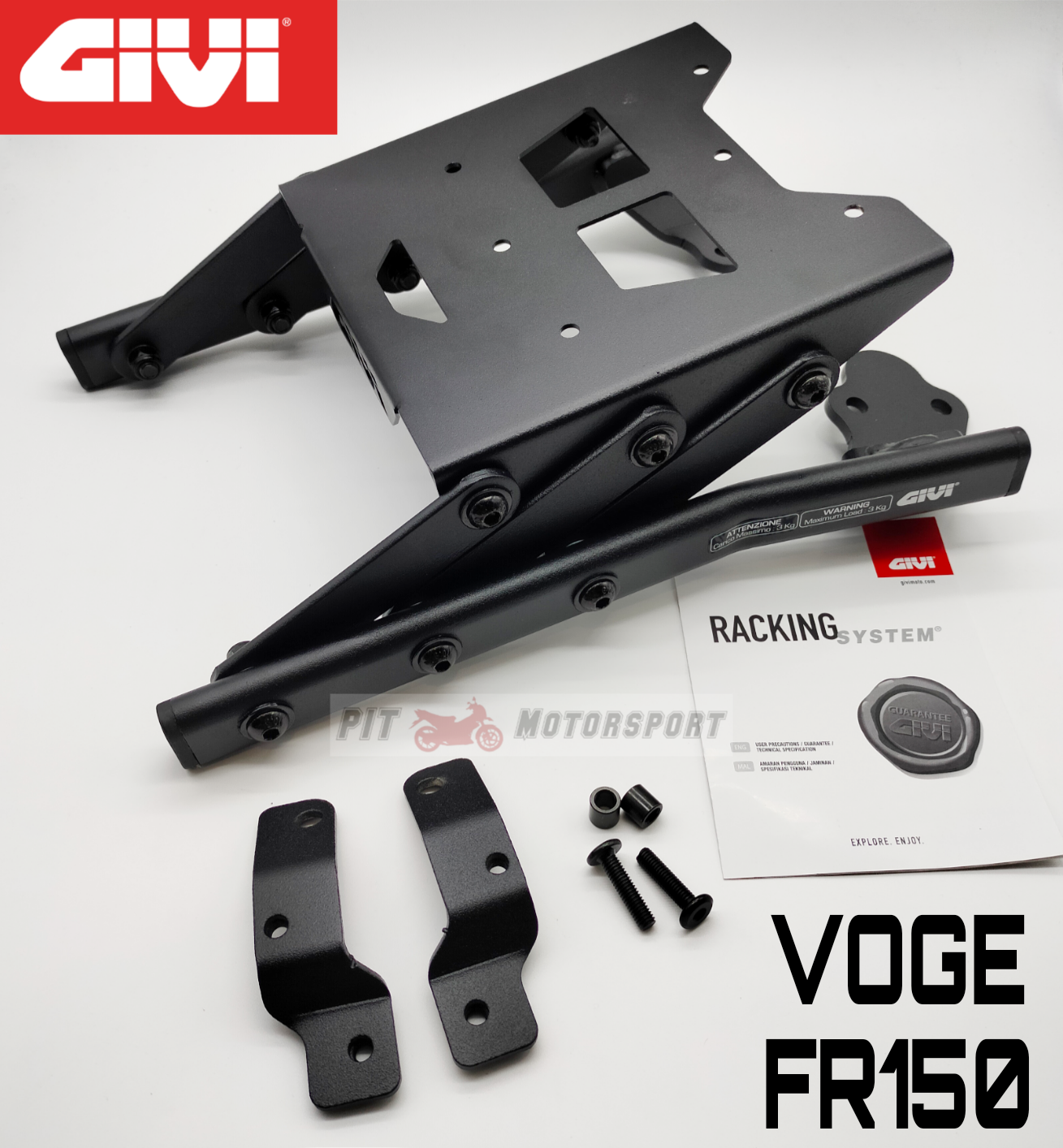 Tapak Monorack GIVI Rack Lipat VOGE FR150 Bracket Accessories Motor ...