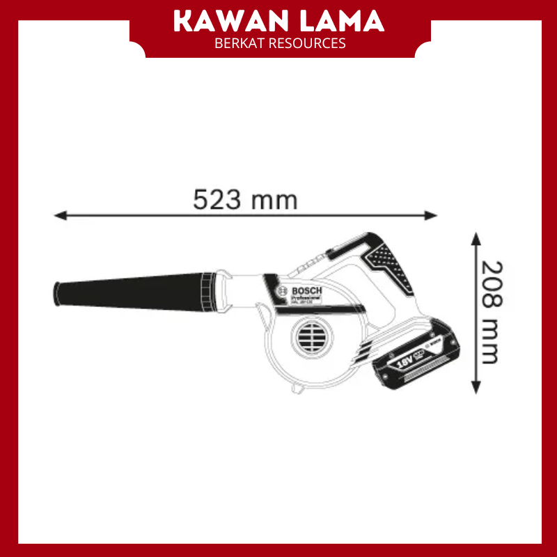Bosch GBL 18V-120 Professional 18V Cordless Blower | Shopee Malaysia