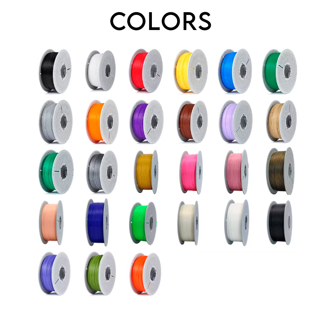 PLA-FC Filament 1 KG 1.75mm - Black White Orange Red Yellow Purple ...