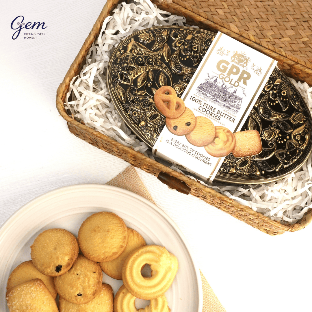GPR Premium 100% Pure Butter Cookies Halal /Gifting/Central Asia Design (114g x 1 tin) | Shopee ...