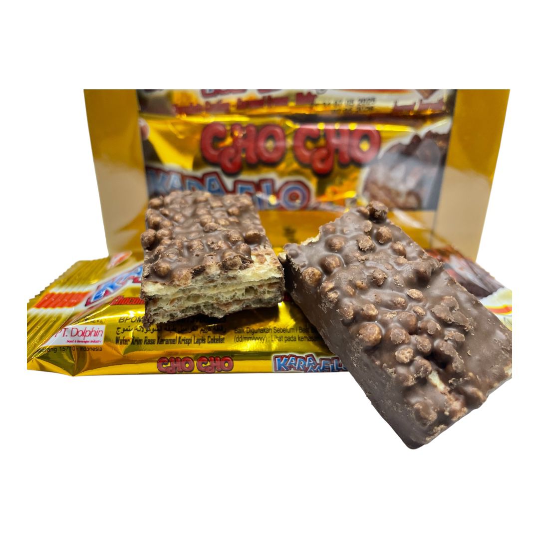 (BOX)24'S X 20G CHO CHO KARAMELO CHOCOLATE WAFER/BISCUITS/FAMOUS/JAJAN ...