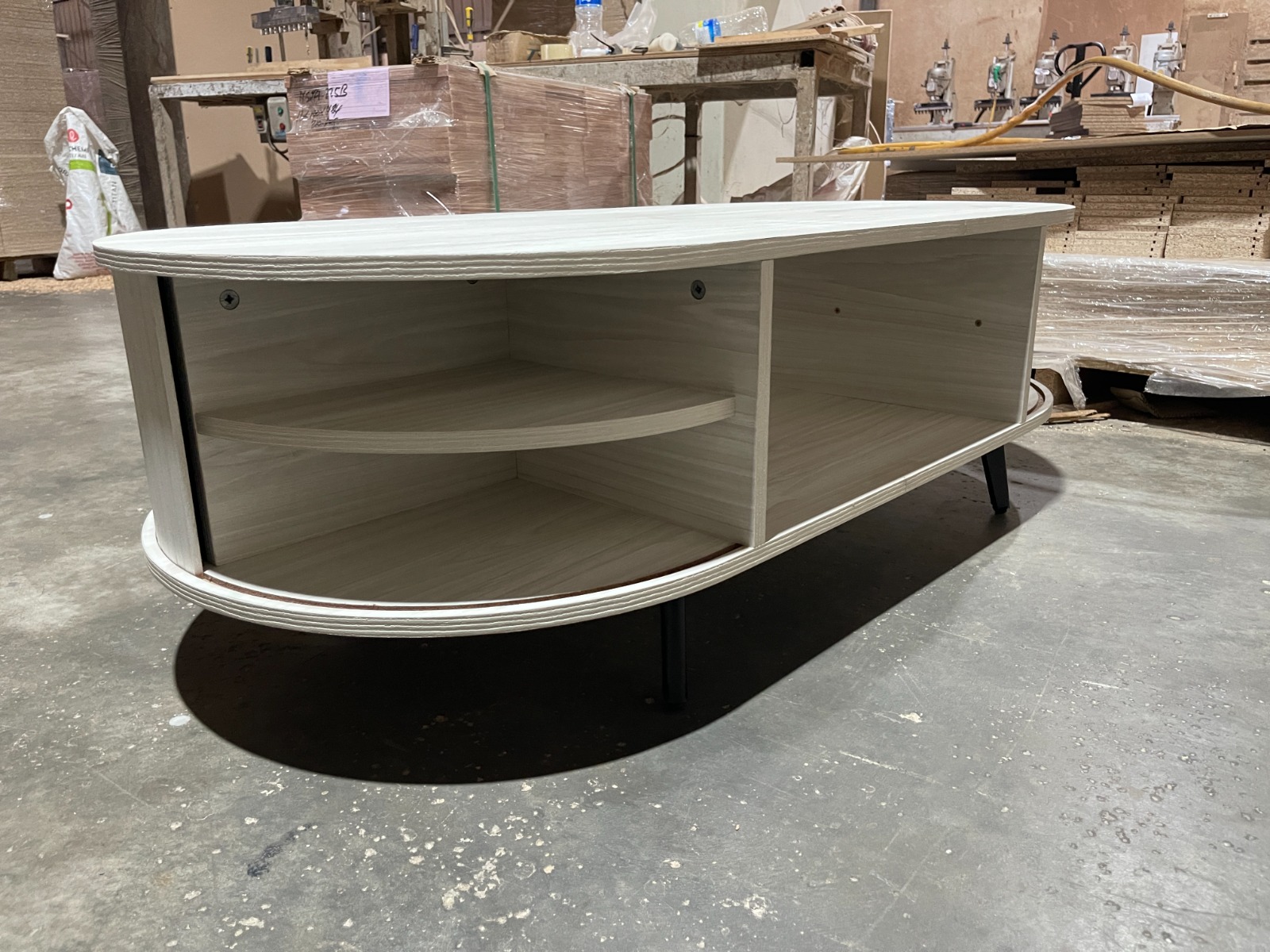 Muji Style TV Cabinet Sliding Door TV 6FT Coffee Table 4FT | Shopee ...