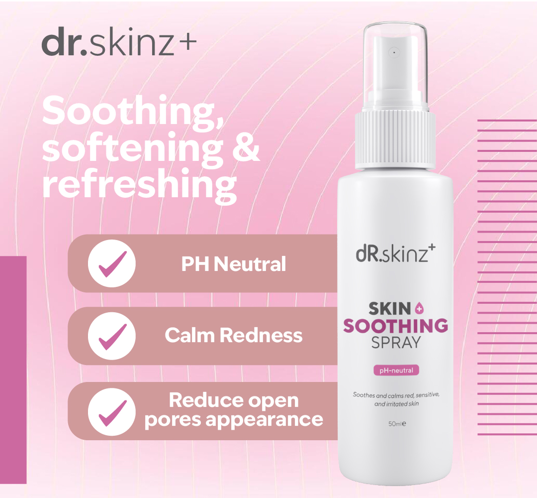 Dr. Skinz+ Skin Soothing Spray - Facial Spray Thermal Spring Water PH ...